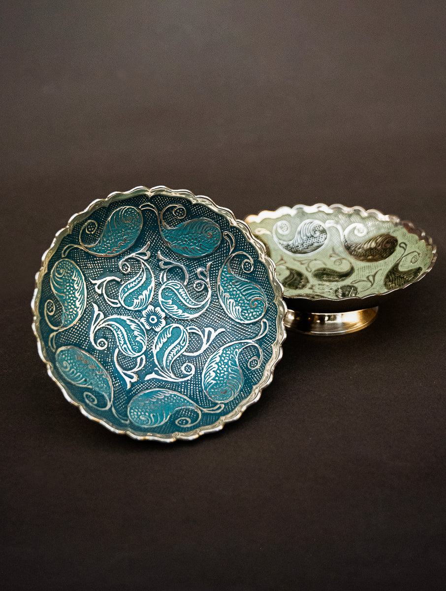 Buy Engraved Brass Bowl Curio Set Online