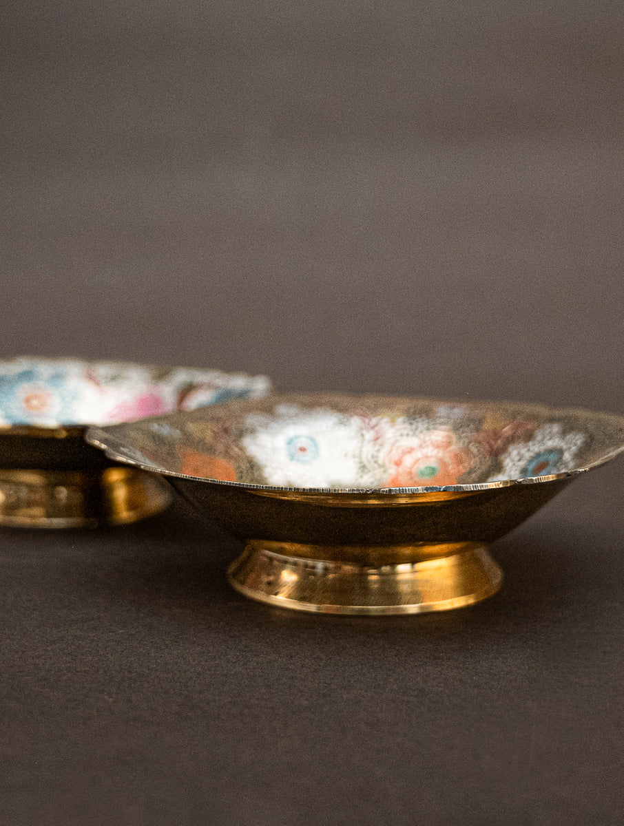 Buy Engraved Brass Bowl Curio Set Online