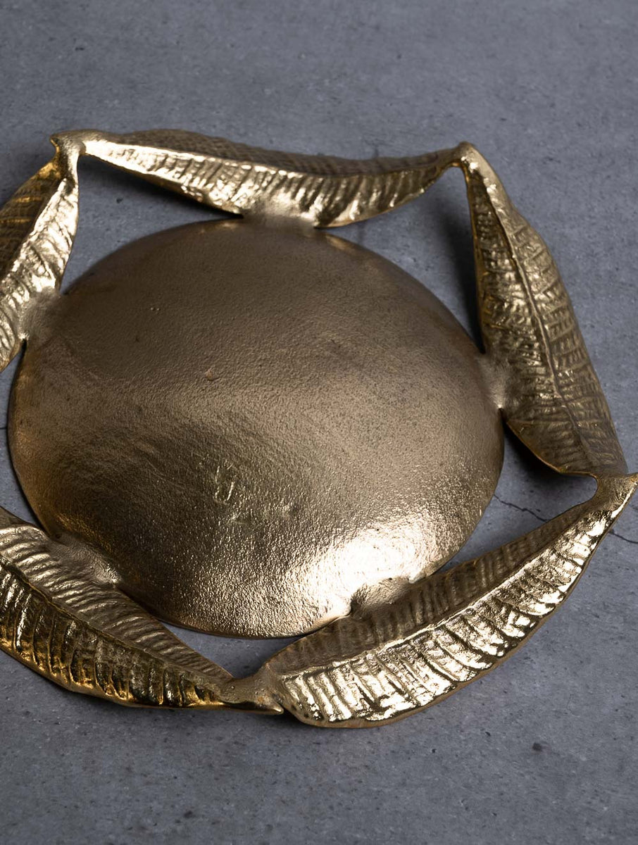 Buy Exclusive Brass Curio / Plate - Mango Leaf Online