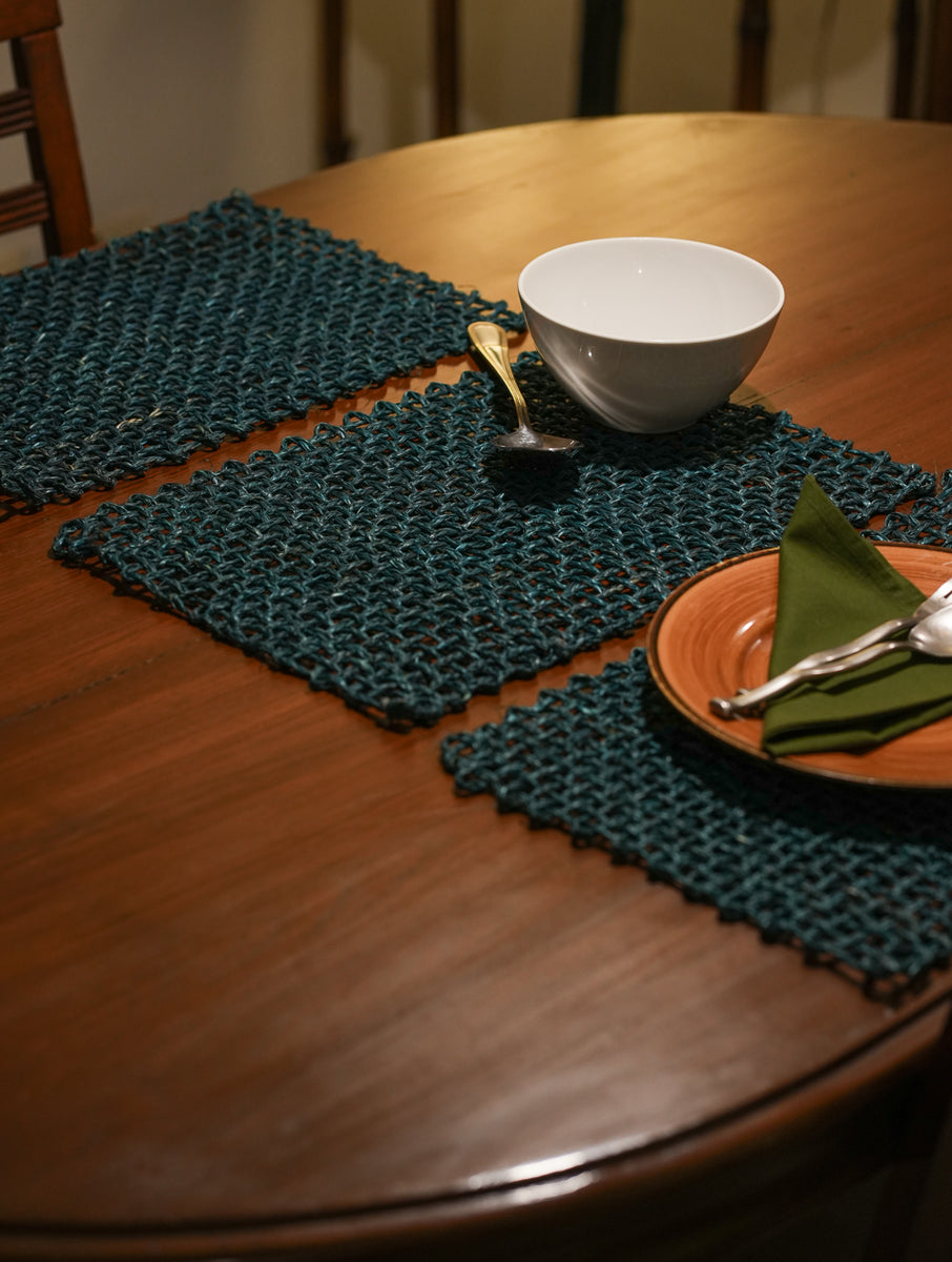 Buy Handcrafted Sabai Grass Table Mats - (Set of 3) Online