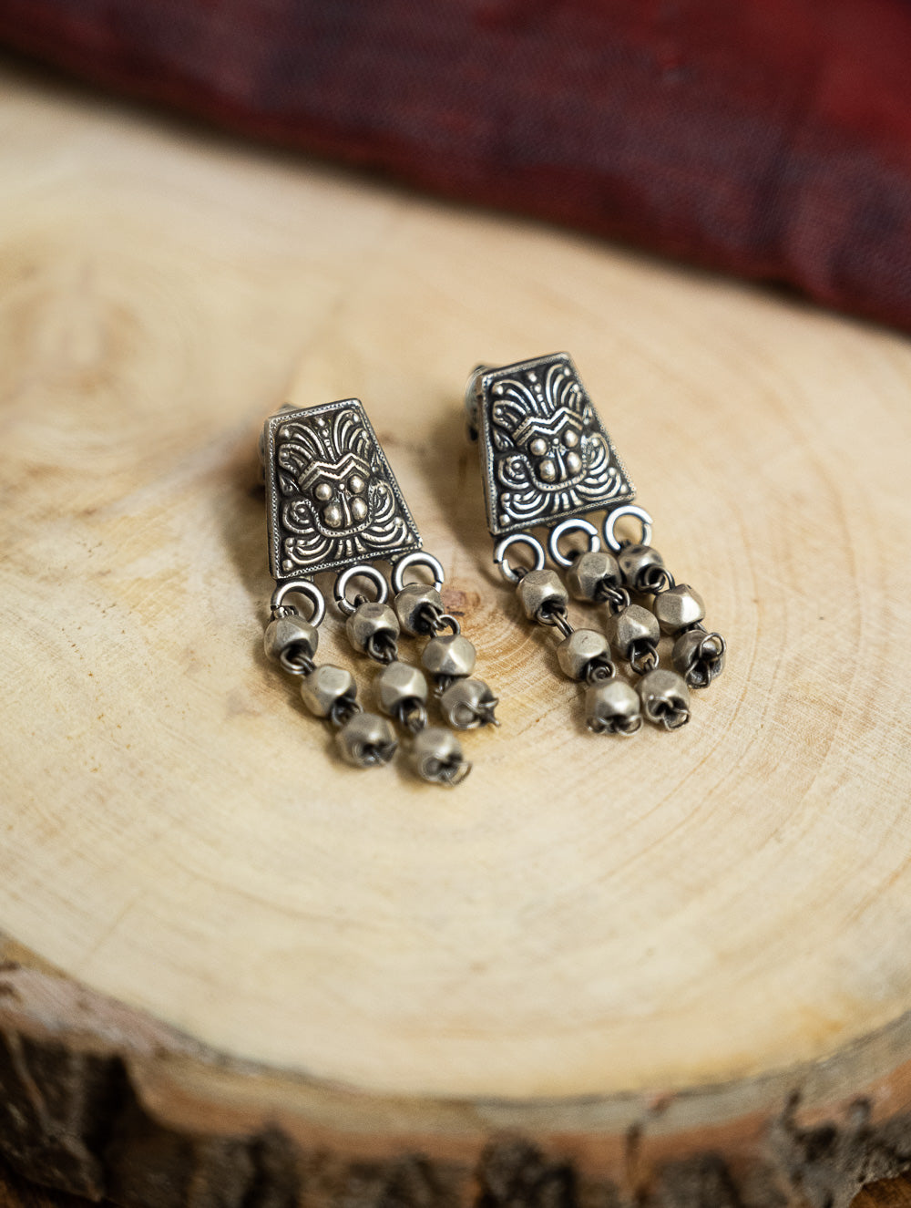 Buy Pure Silver Traditional Maharashtrian Earrings - Mohanmal Online