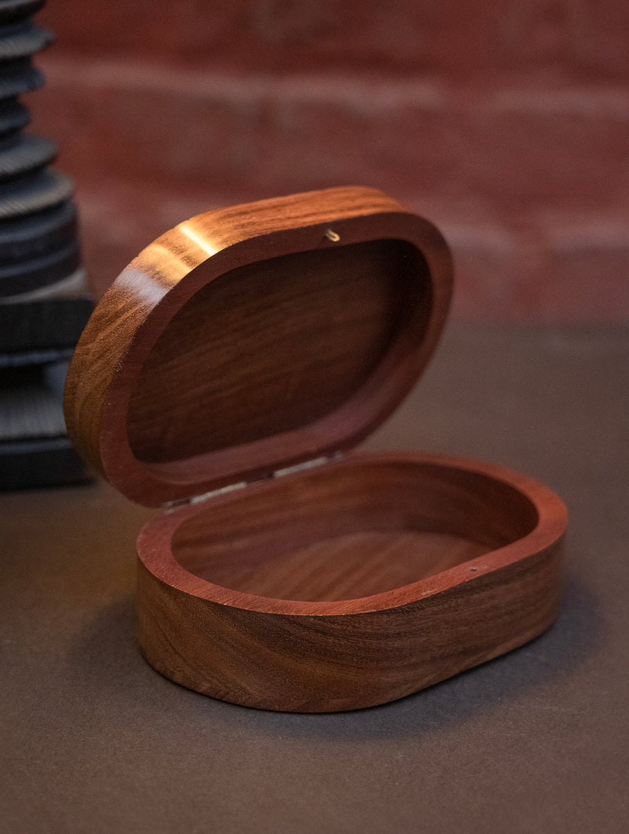 Buy Tarakashi Wooden Inlay Decorative Box- Star Pattern Online