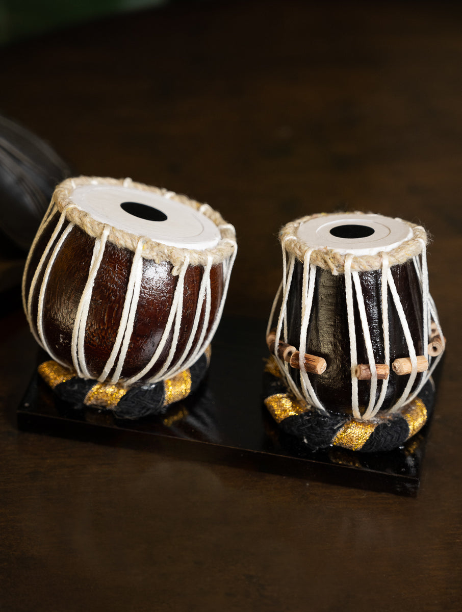 Buy Wooden Miniature Musical Instrument Curio - Tabla Online