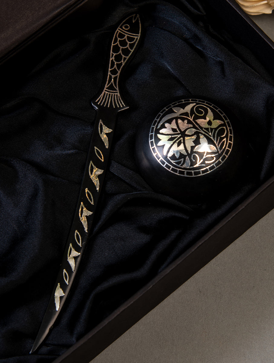 Buy Bidri Craft Set - Paper Cutter & Paper Weight Online