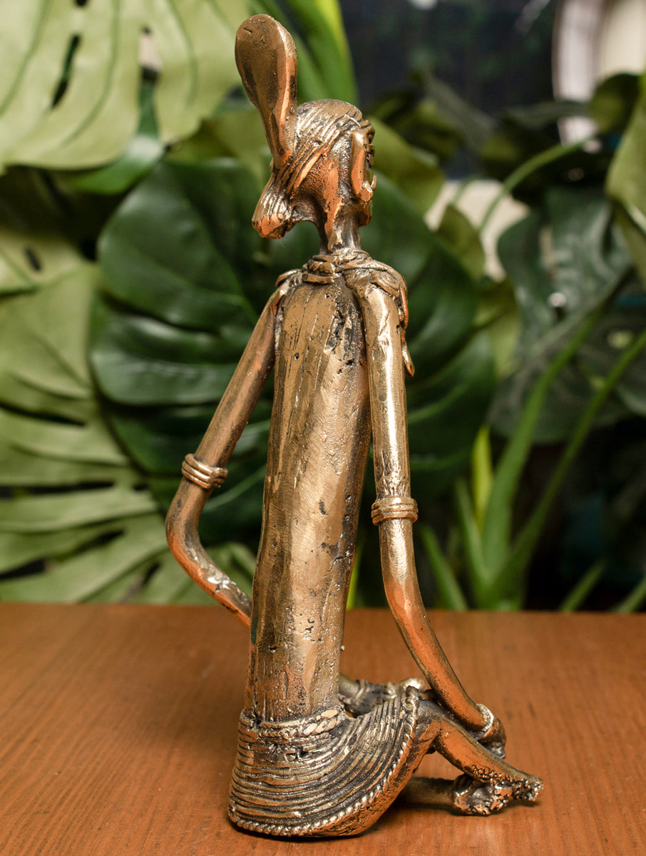 Dhokra Craft Curio (Medium) - Lady