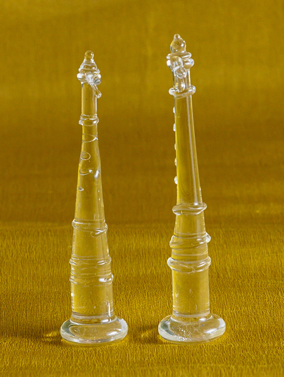 Buy Fine Crystal Glass Curio - Musical Instruments (Set of 2) Online