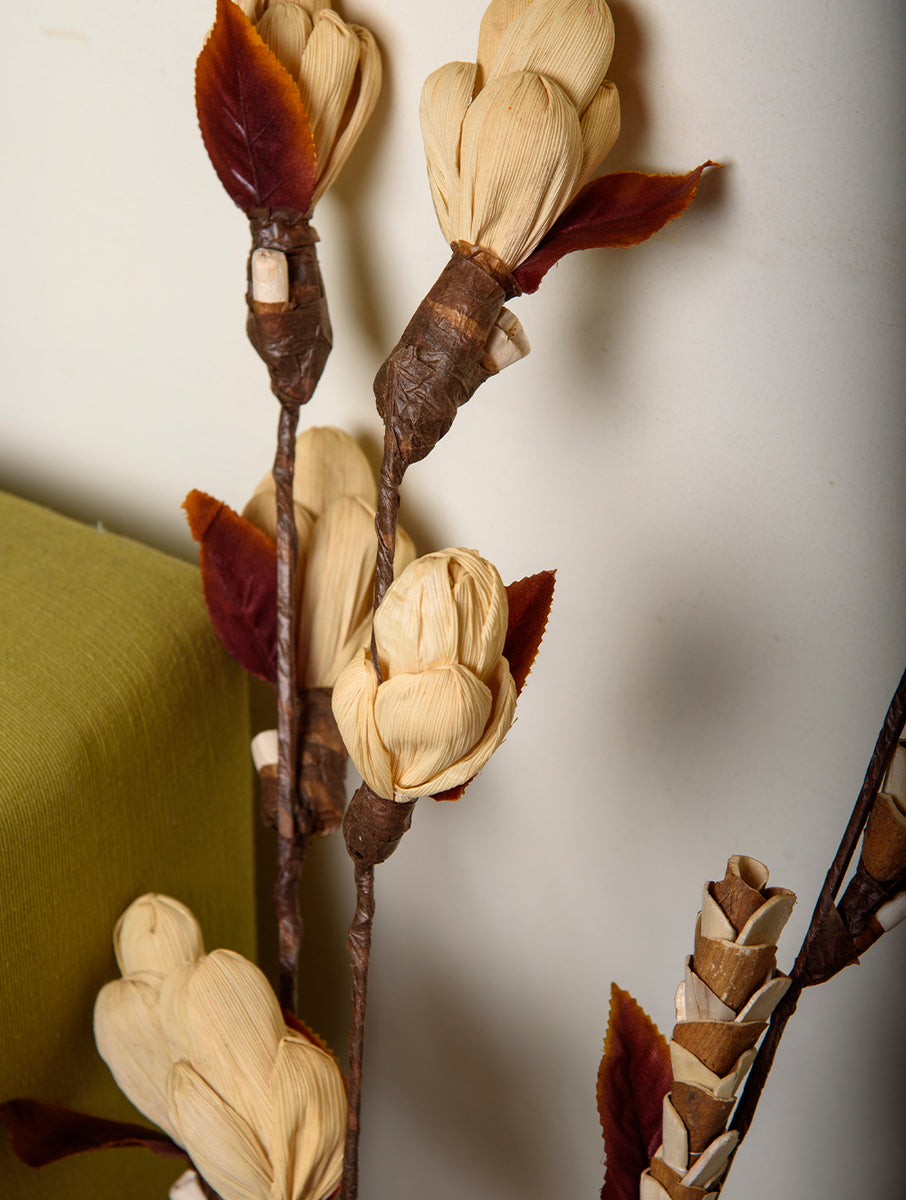 Buy Handcrafted Shola Flowers Mixed - Large (Bunch of 5) Online