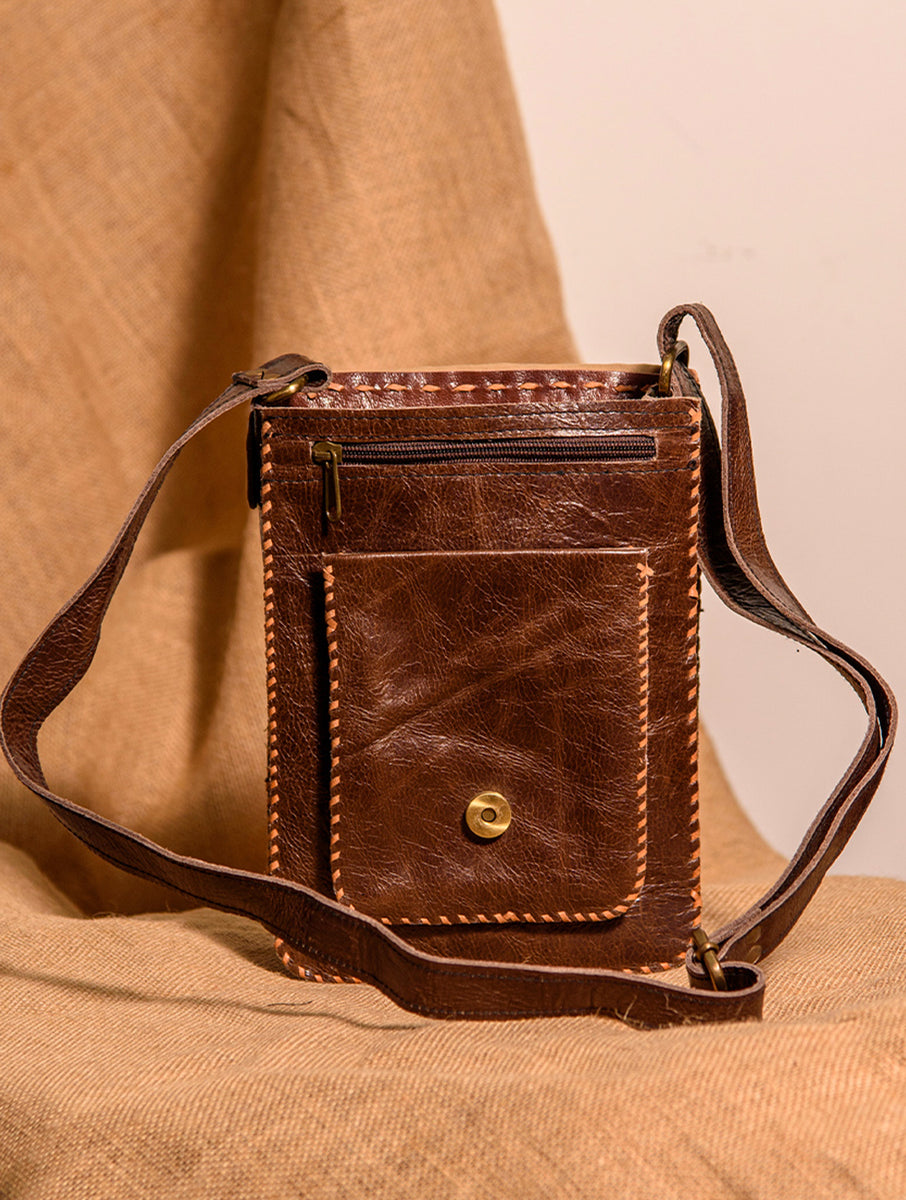 Buy Jawaja Handcrafted Leather Multi-utility Bag Online