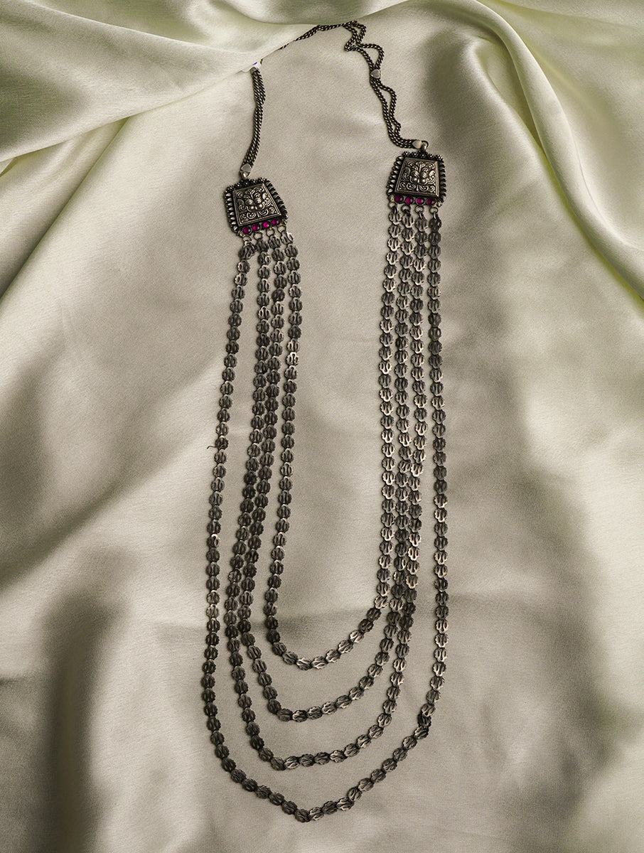 Buy Pure Silver Traditional Maharashtrian Neckpiece - Pohe Haar (4 ...