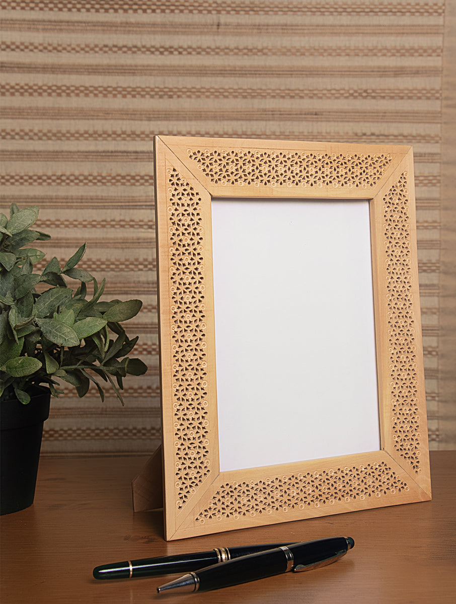Wooden Jaali Single Frame - Rectangular. Large